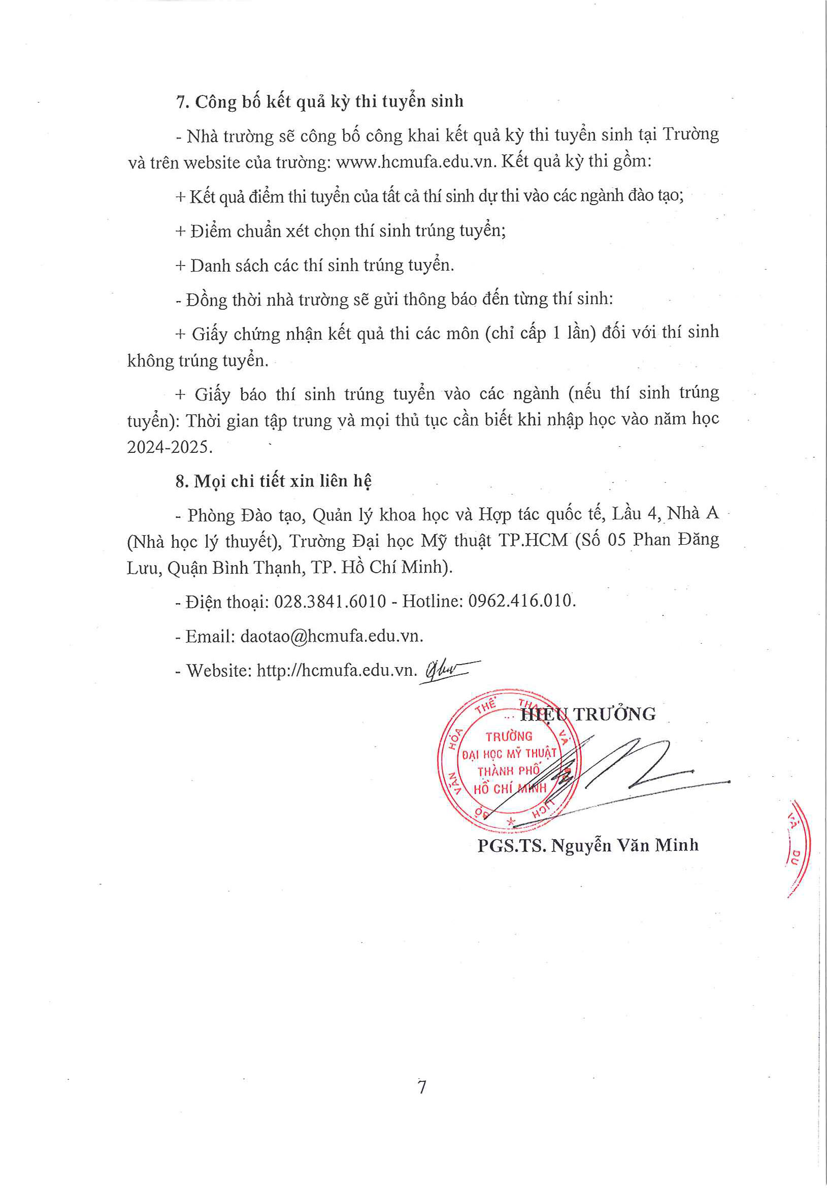 Thông tin tuyển sinh đại học chính quy năm 2024